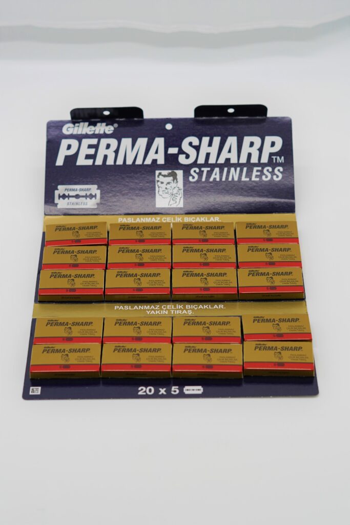 Blutt Rasur | Gillette Perma Sharp razor blades
